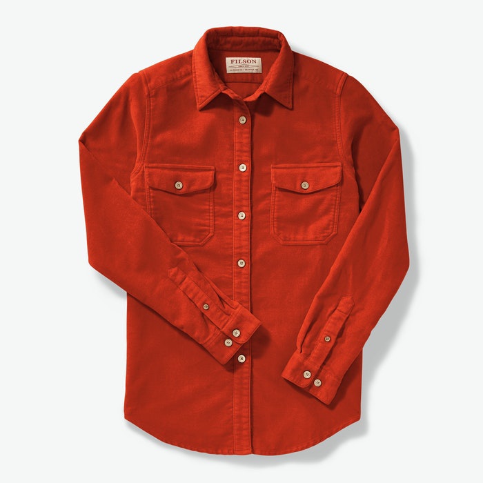 Filson Moleskin Shirt Burnt Orange Wmns - Atlantic Rivers Outfitting ...